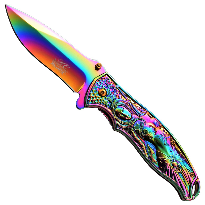 Masters Collection A019 Titanium Coated Folding Knife | Mrknife.com