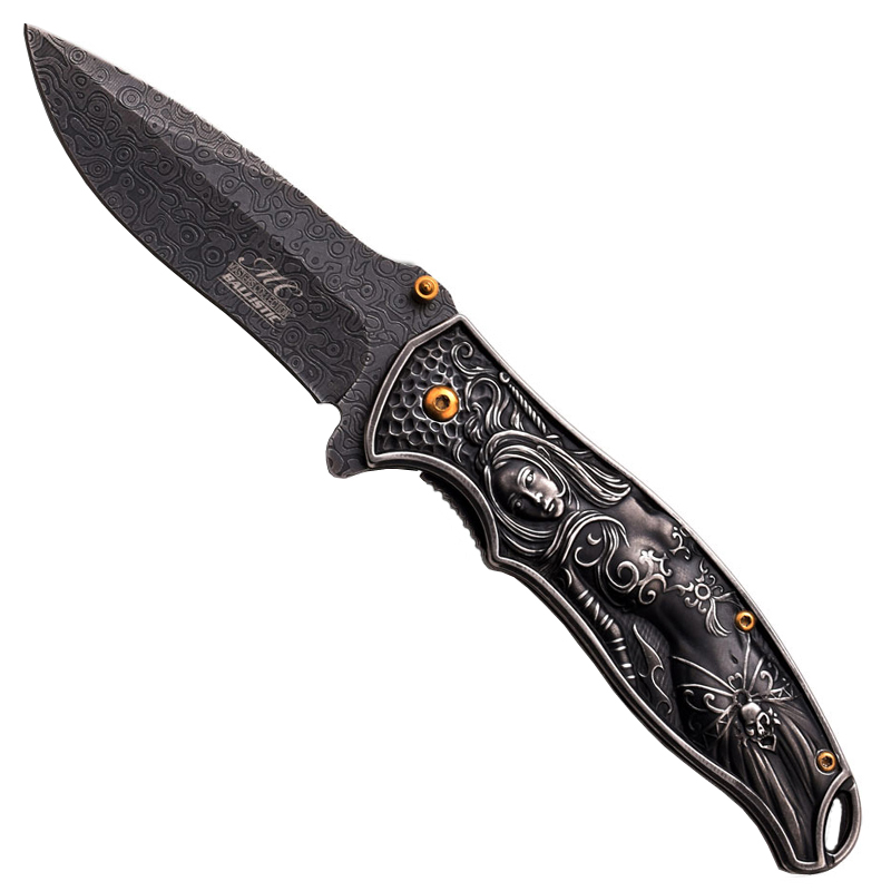 Masters Collection A019 Titanium Coated Folding Knife | Mrknife.com