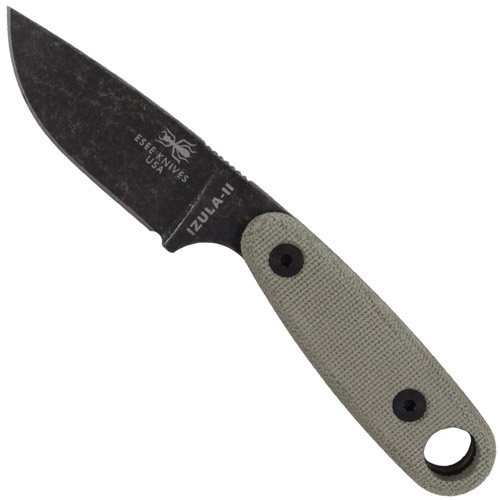 ESEE Izula II Black Oxide Micarta Fixed Blade Knife | Mr. Knife