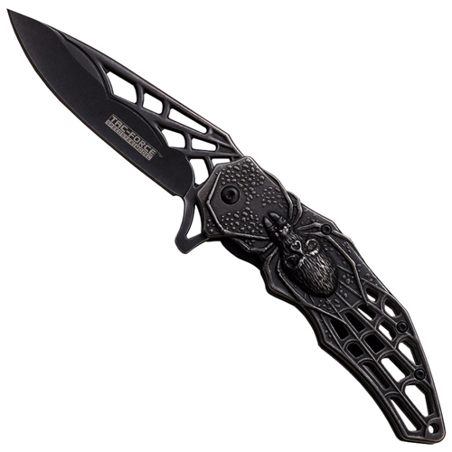 Tac-Force Stamped Spider Web Handle Folding Blade Knife | Mr.Knife