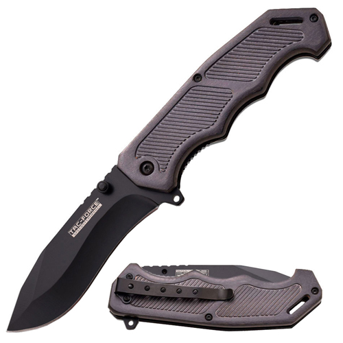 Tac Force Black Finished Blade Folding Knife | Mrknife