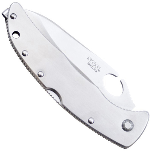 SOGzilla 8Cr13MoV Steel Clip-Point Blade Folding Knife | Mrknife
